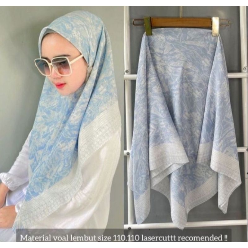 Voal HIJAB MOTIF 004, VOAL RECTANGULAR HIJAB | Shopee Malaysia