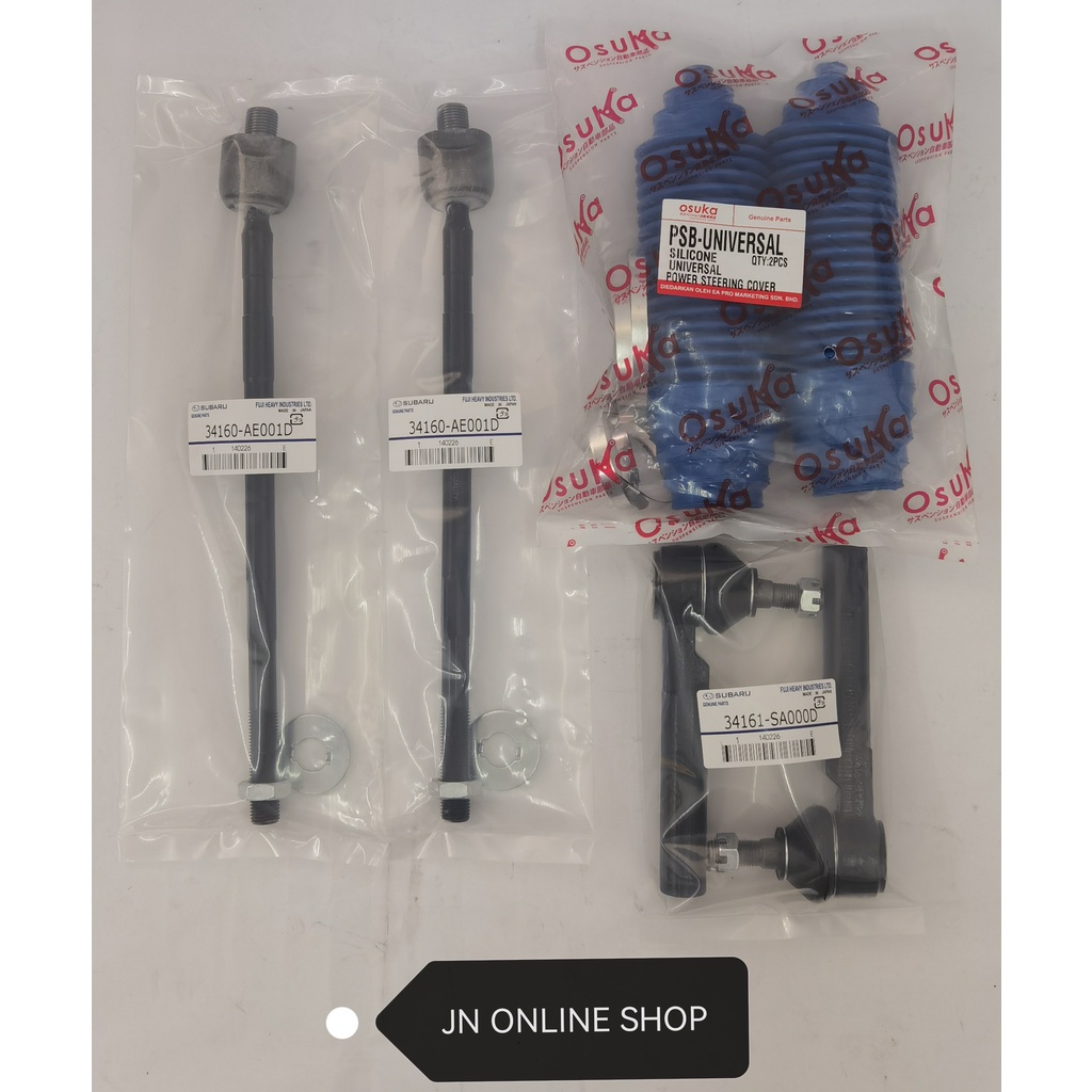 Tie Rod End+Rack End+Steering Boot Cover (Subaru Oem) for Subaru XV ...