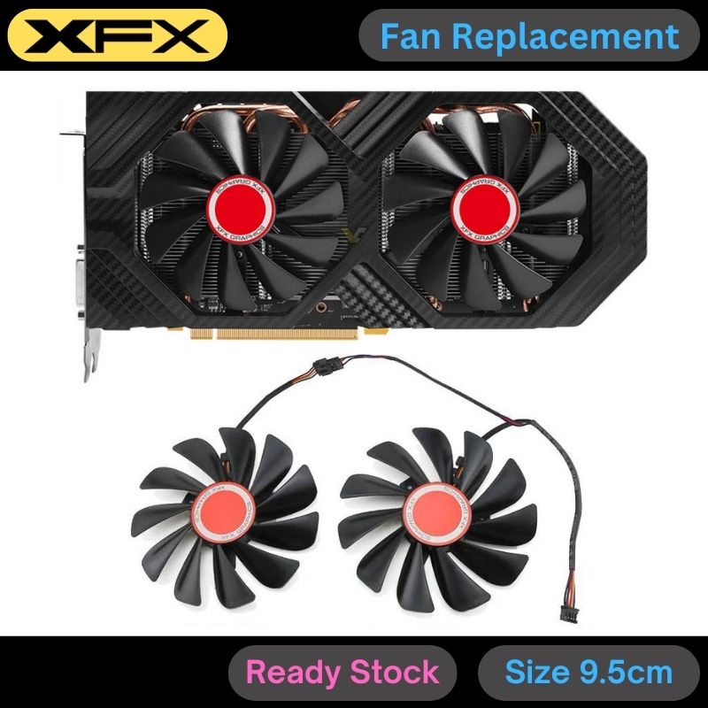 *Ready Stock XFX Radeon RX580/RX590/Vega56/Vega64 Replacement Gpu Fans ...
