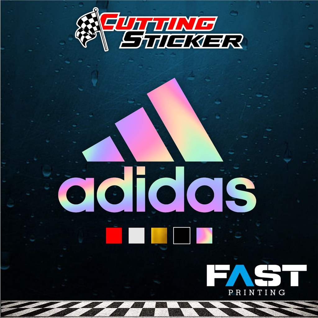 CUTTING STICKER LOGO ADIDAS 2 l COOL CAR MOTORCYCLE STICKER | Shopee ...