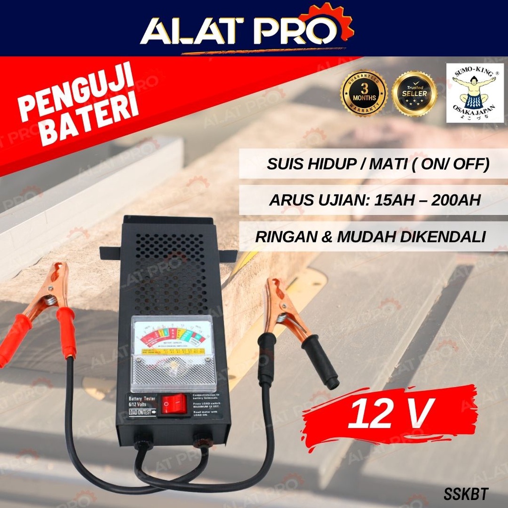 SUMO KING BATTERY TESTER 12V 120Amp SSKBT - PENGECAS BATERI | Shopee ...