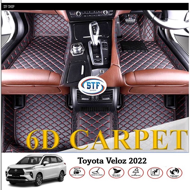 TOYOTA VELOZ 6D PREMIUM PU LEATHER CARMAT CAR FLOOR MAT CUSTOMIZE FIT ...