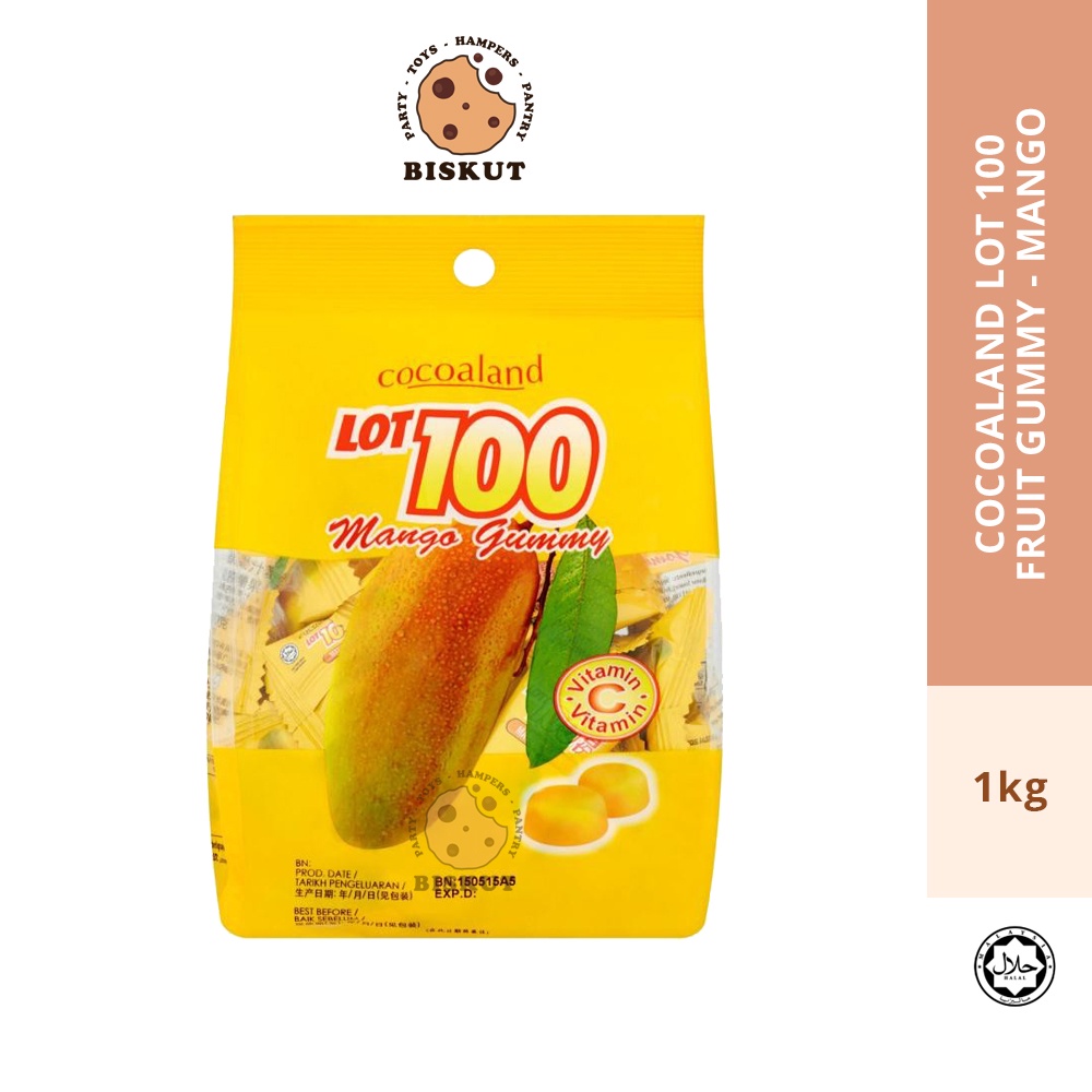 [Gummy] Cocoaland Lot 100 Fruit Gummy 1kg/ Fruit Juice Gummy 1kg / Assorted/Mango/Blackcurrant ...