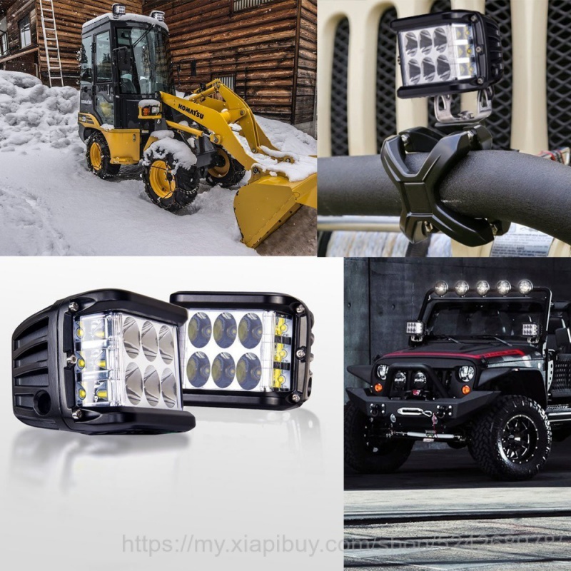 【Ready Stock】New 45W 60w working light LED luminescent white and yellow ...