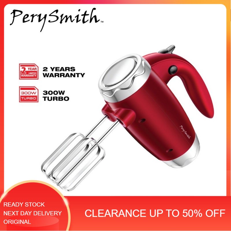 (Ready Stock) PerySmith Hand Mixer 300W 3 in 1 EasyCooking Series HB300 ...
