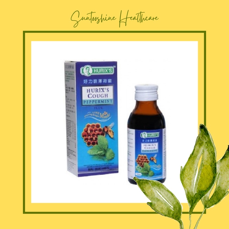 HURIX COUGH PEPPERMINT PLUS 60ML (relief of cough, reducing phlegm ...