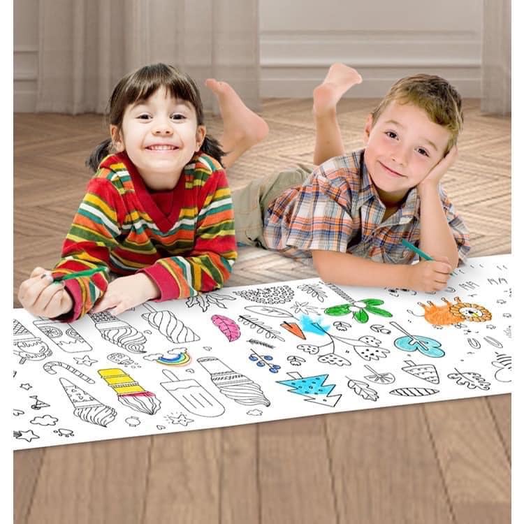 3m Collage Coloring Painting Roll Paper For Kids | Shopee Malaysia
