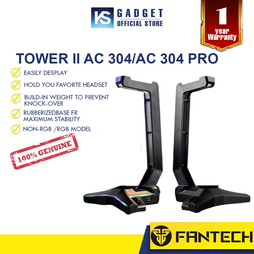 Fantech Tower II AC304 / AC304 Pro Headset Stand ( RGB and Non-RGB ...
