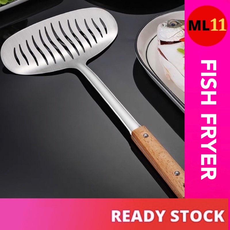 Stainless Steel Fish Fryer Utensil / Fish Fryer Turner / Alatan-Alatan ...