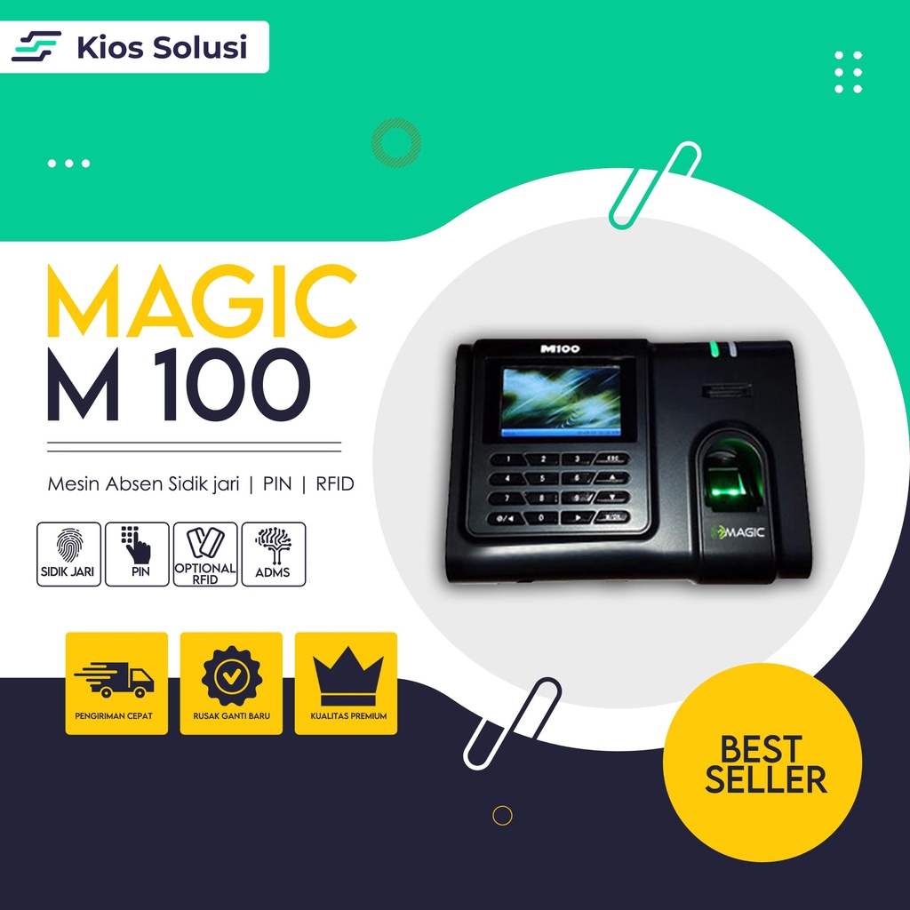 MESIN Magic M100 Fingerprint Attendance Machine | Attendance Machine ...