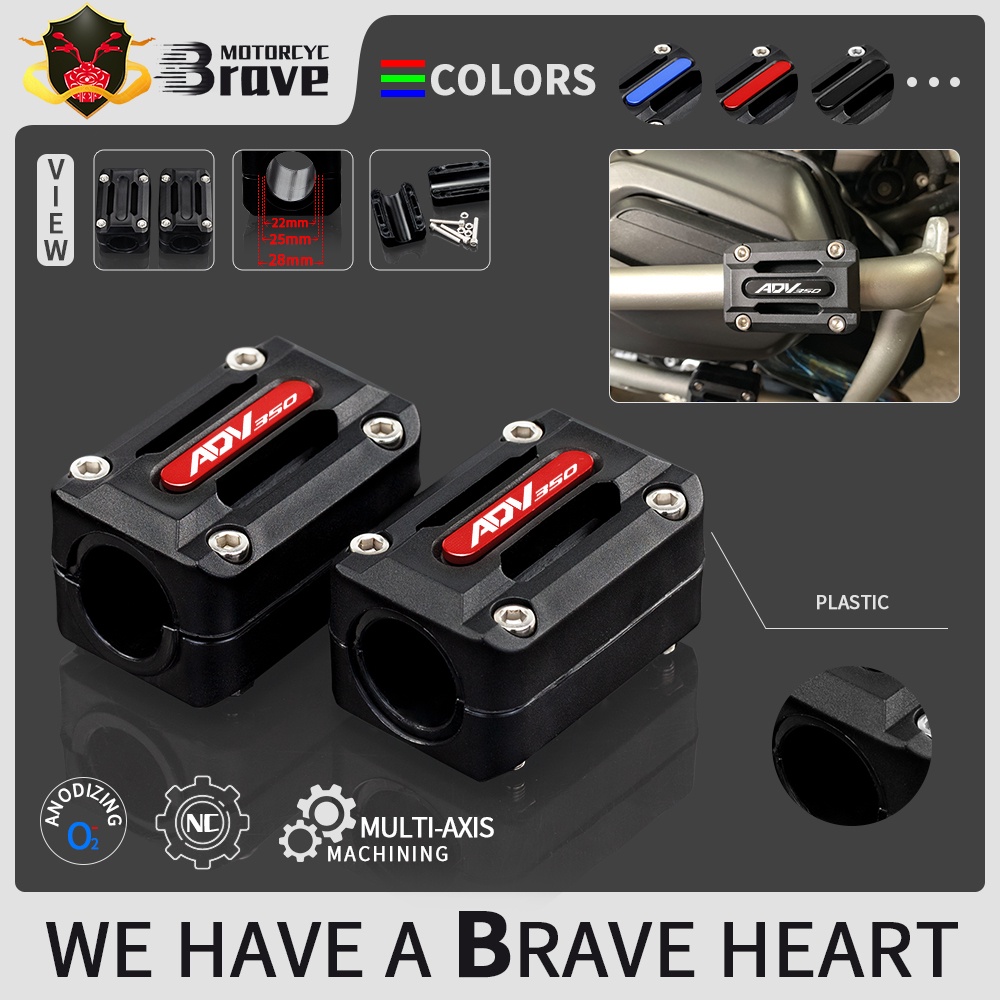 Universal Engine Guard Bumper Protector Crash Bar Block For Honda ADV ...