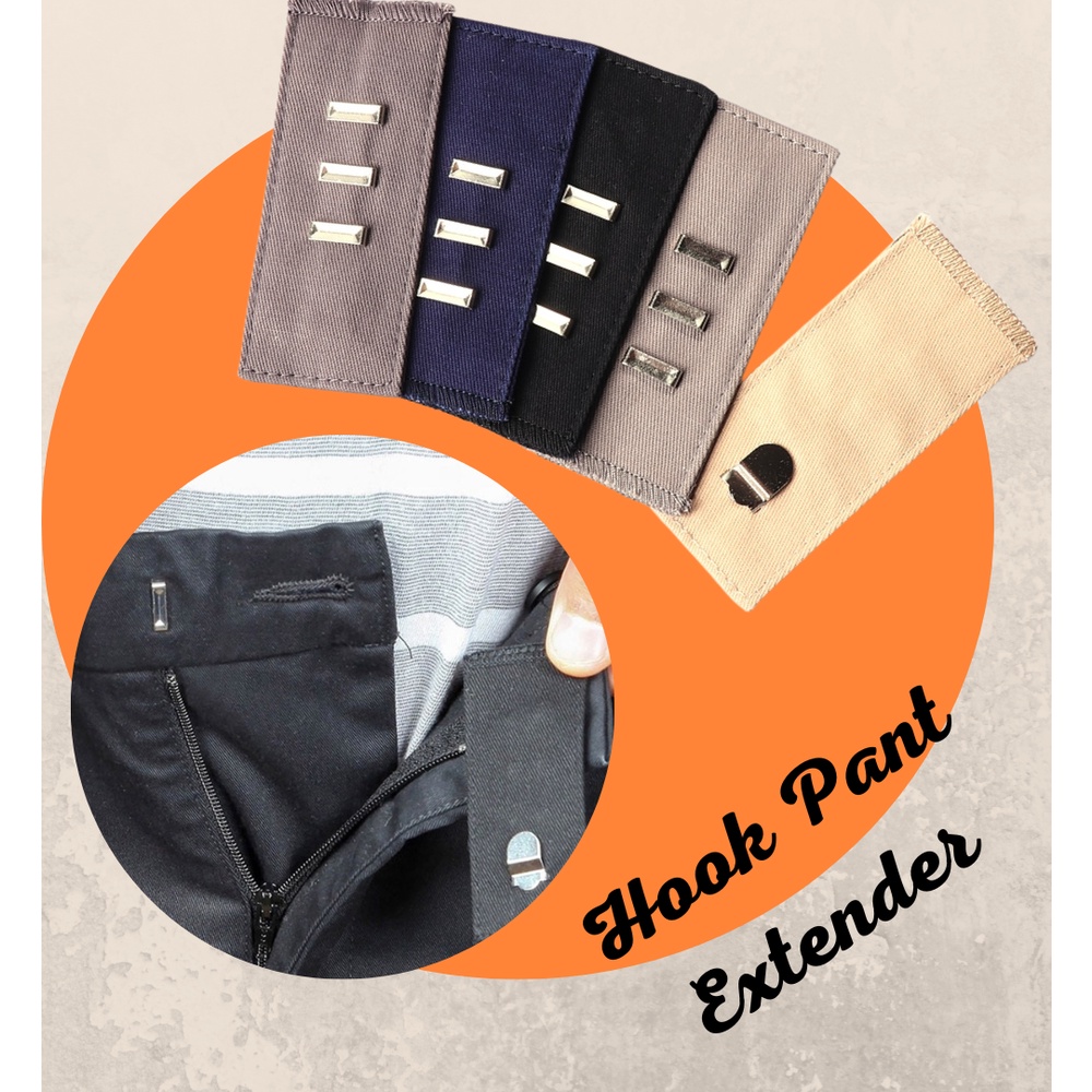 🌟READYSTOCK🌟 Pants Trousers Extender Belt Hooks Jeans Skirts Waist ...