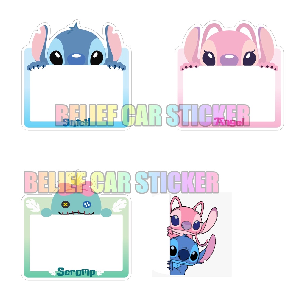 STITCH & ANGEL ROAD TAX STICKER | Shopee Malaysia