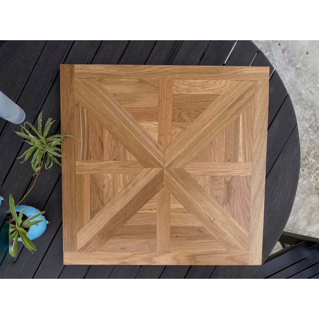 White Oak Solid Timber Puzzle Flooring | Shopee Malaysia