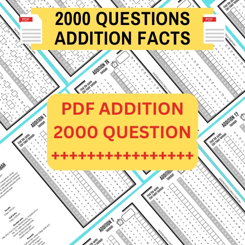 [PDF] ADDITION FACTS 2000 QUESTION MATHEMATICS WORKSHEET | Shopee Malaysia