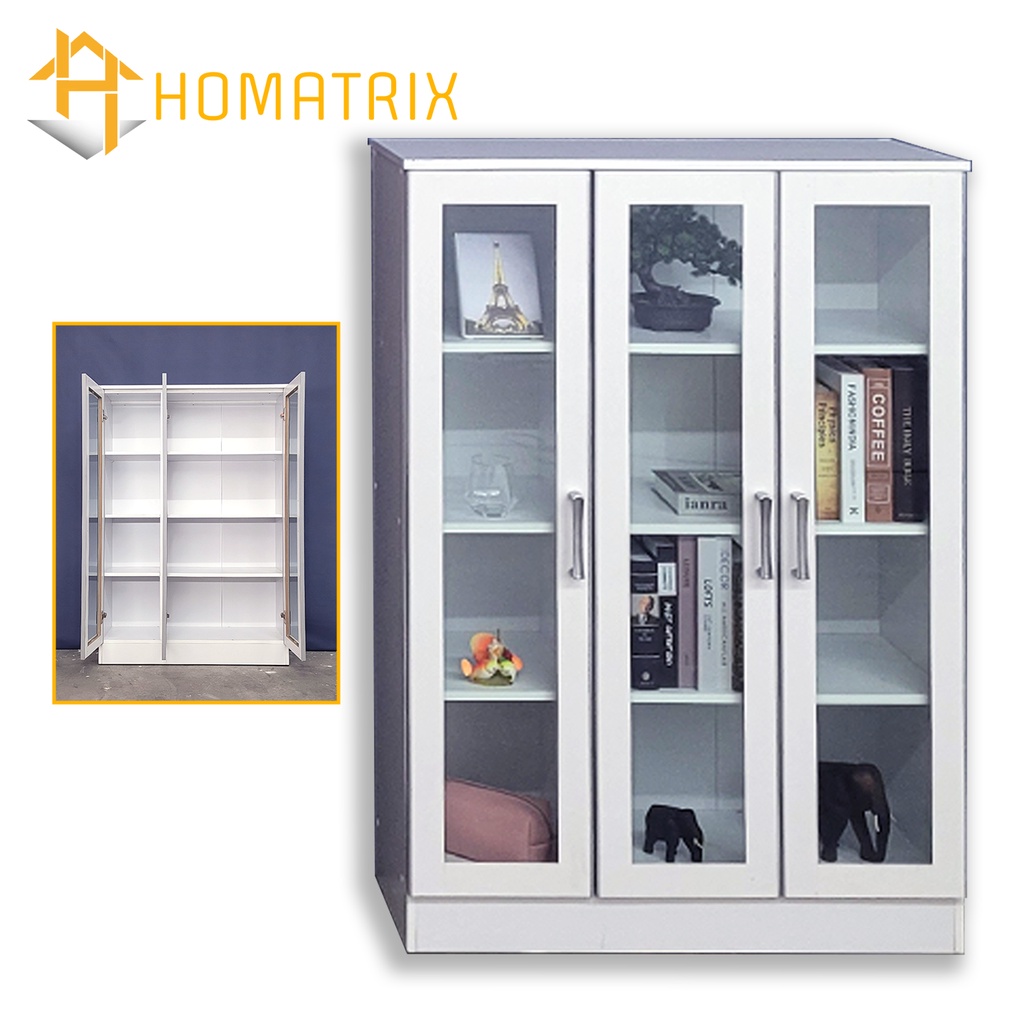 HOMATRIX Display Glass Cabinet Living Room Storage Almari Kaca Rak ...
