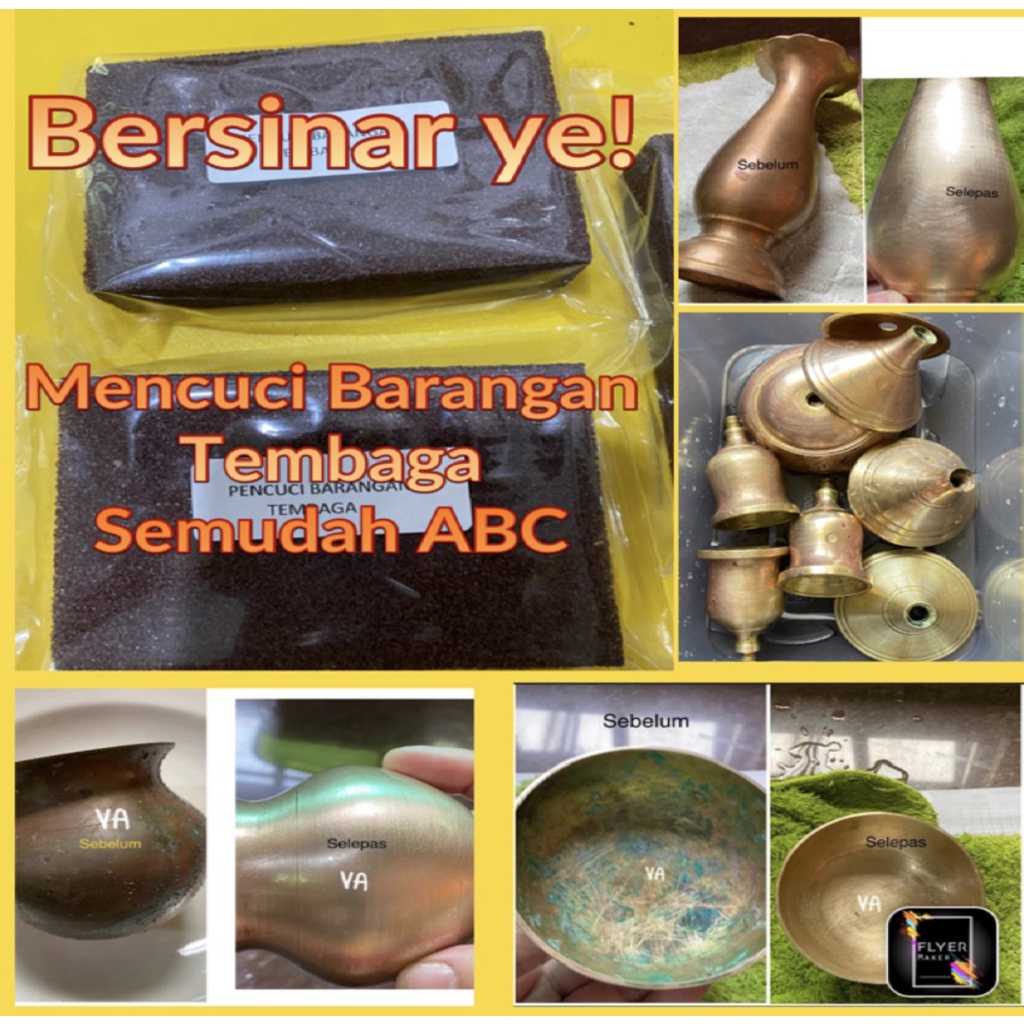 Pencuci barang tembaga -kilat sekelip mata , mudah digunakan dan murah ...