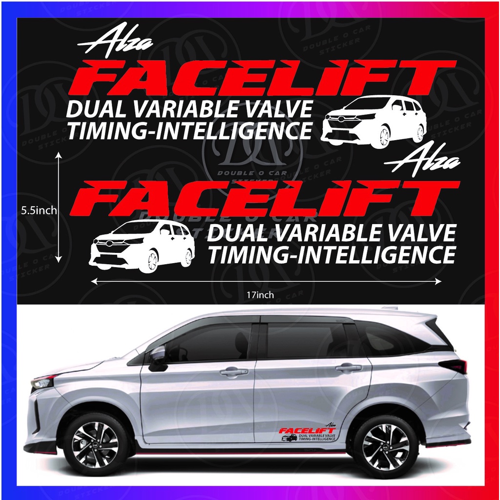 Alza 2022 facelift side door sticker (1 pair 2 pc)KI00576 | Shopee Malaysia
