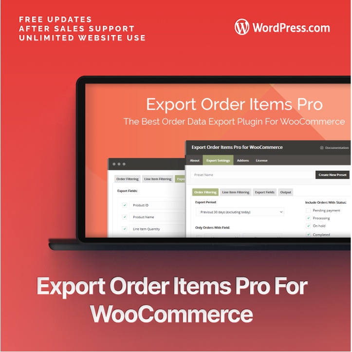 Export Order Items Pro for WooCommerce - Wordpress Pro Plugin | Shopee Malaysia