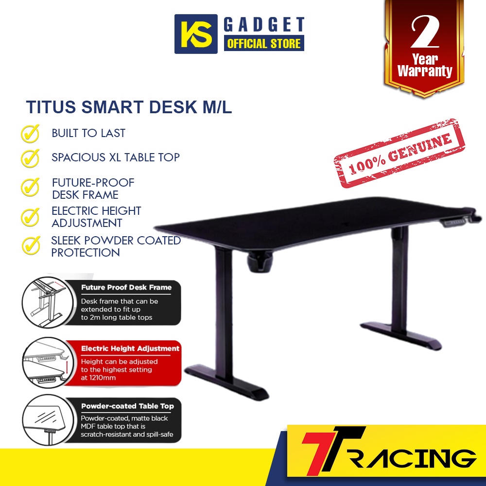 TTRacing Titus Smart Desk | Gaming Desk | Gaming Table | Computer Table ...