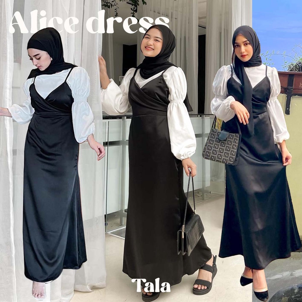 Alice DRESS - Overalls SATIN MUSLIM DRESS JUMPSUIT Suits GAMIS Brocade ...