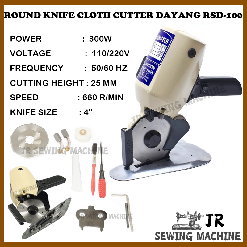 Mesin Potong Kain DAYANG rsd100 / Dayang Round Knife Cloth Cutter RSD ...