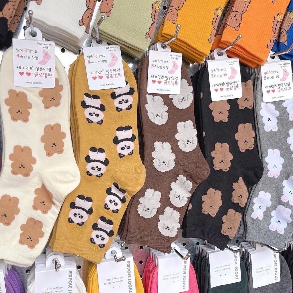 MALAYSIA READY STOCK!1 Pair Korean Style Sweet Animal Cartoon Tube ...