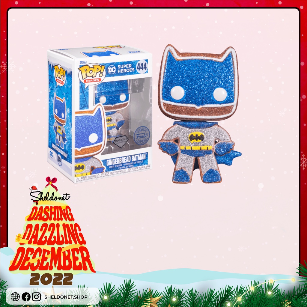 Pop! Heroes: DC Holiday - Batman (Gingerbread Man) [Diamond Glitter ...