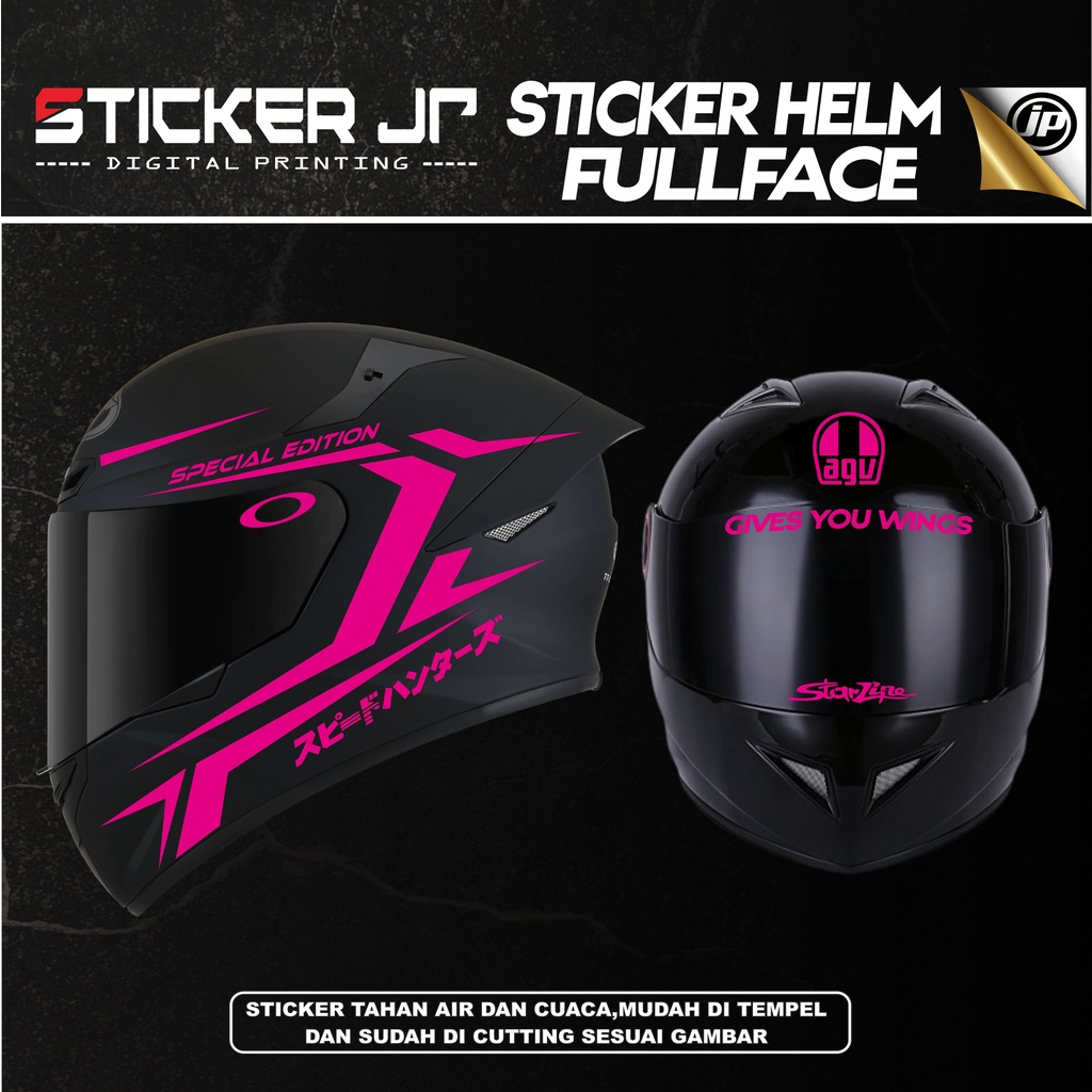Full Face Helmet Sticker - Cutting Sticker FullFace StarLine Oracal ...