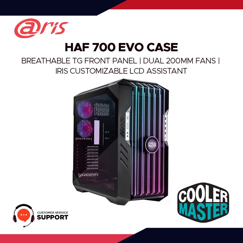 Cooler Master HAF 700 EVO Case, Removable Top Panel, Rotatable Radiator ...