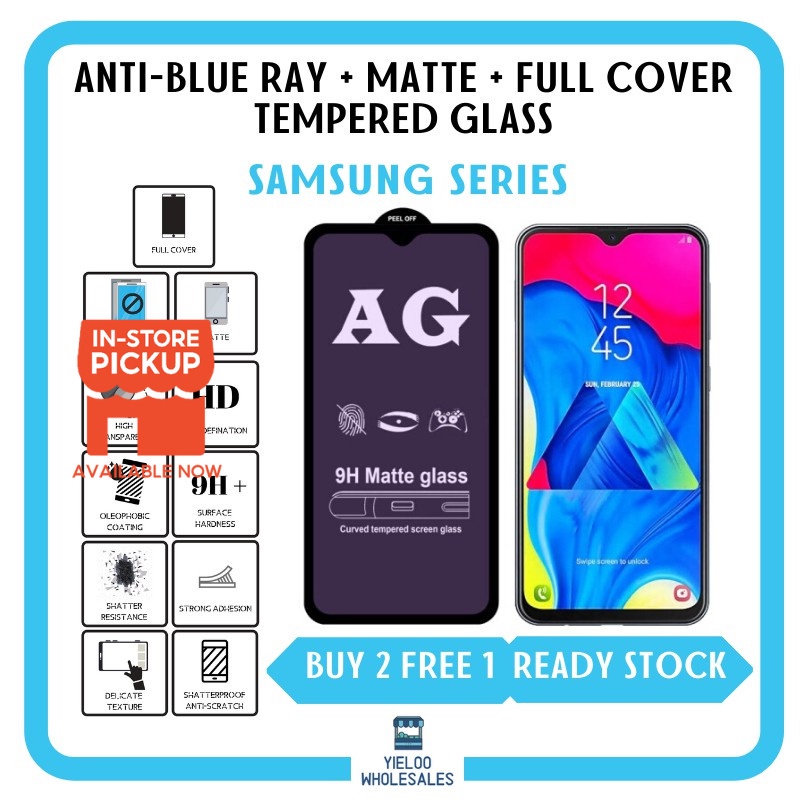 (BELI 2 PERCUMA 1) SAMSUNG Tempered Glass Screen Protector Antiblue Ray Matte A25/A35/A55/A06 ...