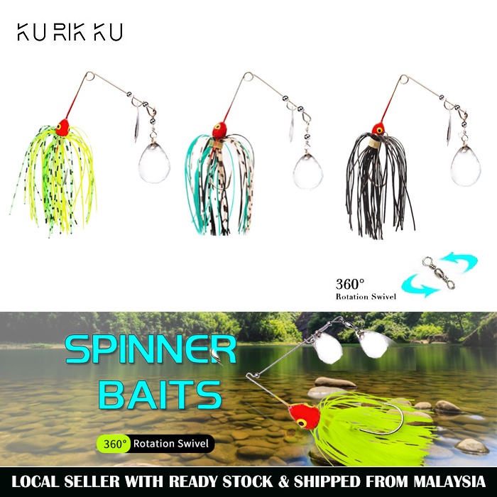 7gm Spider King Spinner Bait Fishing Lure Jig Spinner Bait Swimbait for ...