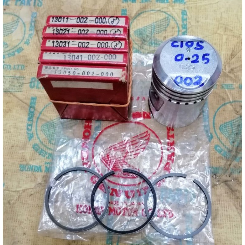 Honda C55/ C105 (002) Piston+Ring 1Set (Original Japan) | Shopee Malaysia