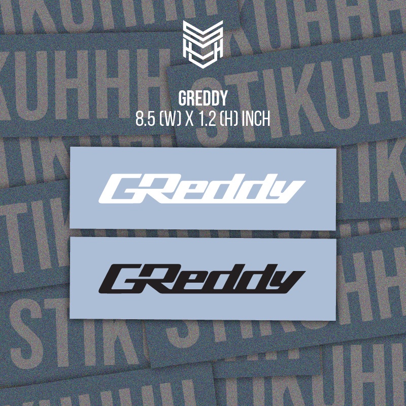 GREDDY CAR DECAL AUTOMOTIVE / LAPTOP DIE-CUT VINYL STICKER | Shopee ...