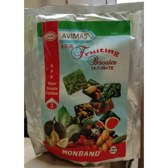 ACM AVIMAS 3 Fruiting Booster Vitamin Padi /Baja Buah /Baja Foliar(500g) | Shopee Malaysia