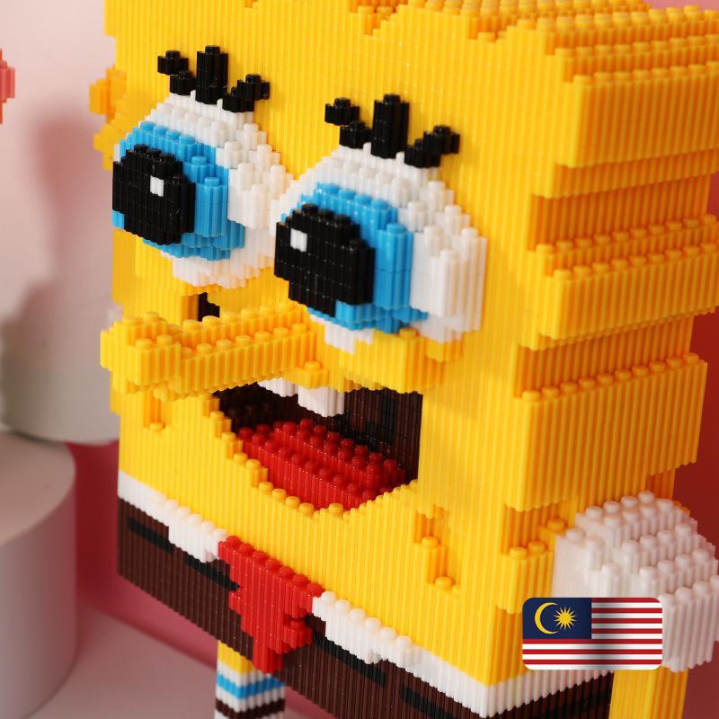SpongeBob Building Block Assembly toy Bricks 33cm Height Educational ...