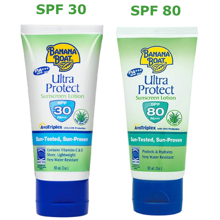 BANANA BOAT ULTRA PROTECT SUNSCREEN LOTION 90ML (SPF 30++ | SPF 80 ...