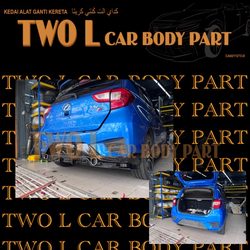 MYVI mg3 2018 v3 rear diffuser skirt with paint | Shopee Malaysia