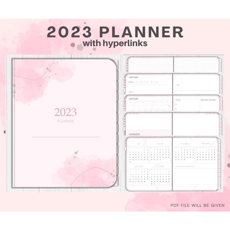 2023 Pink Digital Planner | Shopee Malaysia