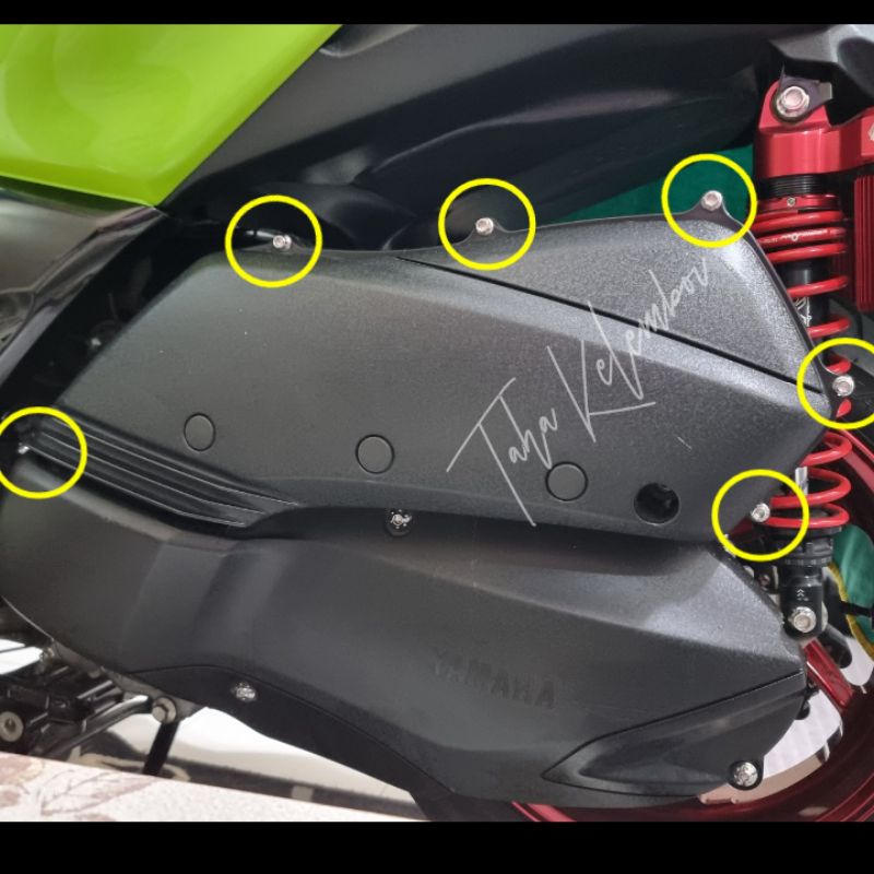 Xmax V1 V2 Screw Air Filter Box Titanium 6pcs | Shopee Malaysia