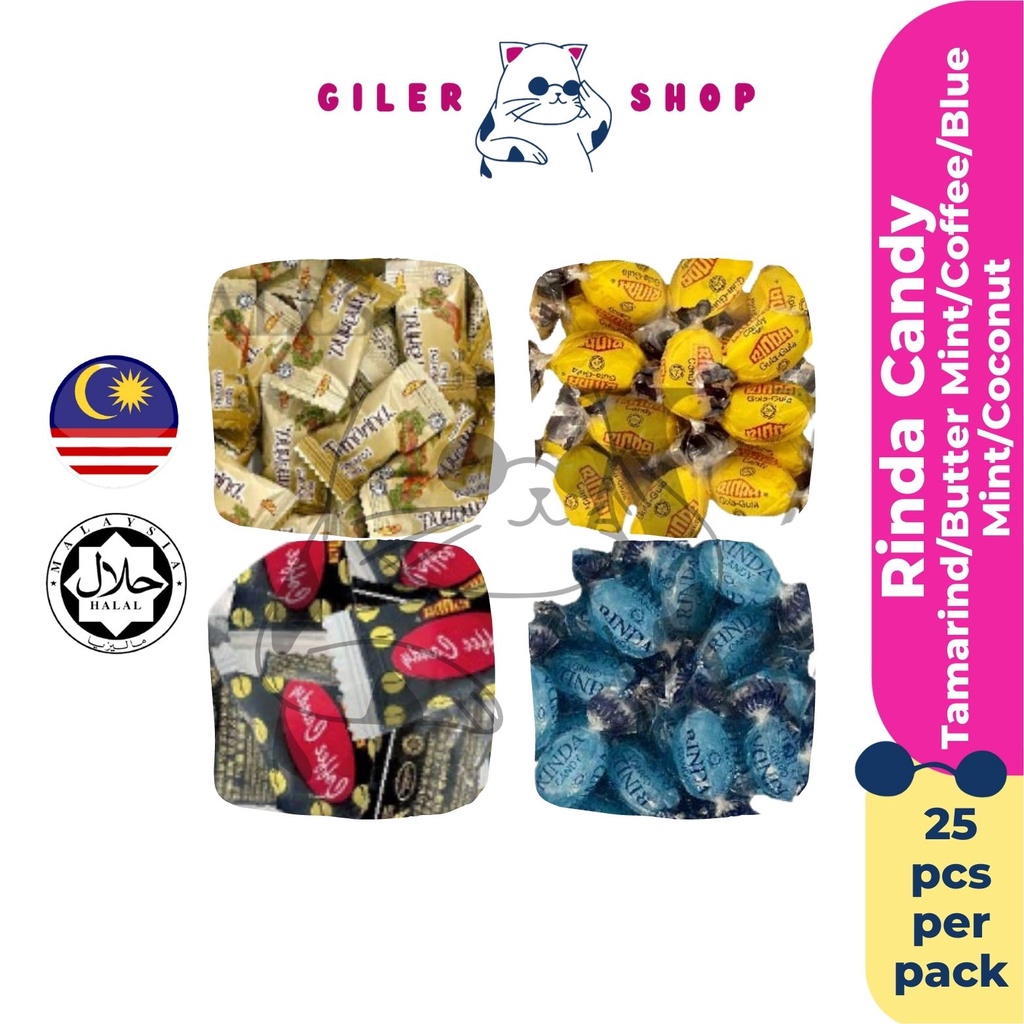 25pcs Candy Rinda Blue Mint Flavor Butter Mint Flavor Coconut Flavor ...