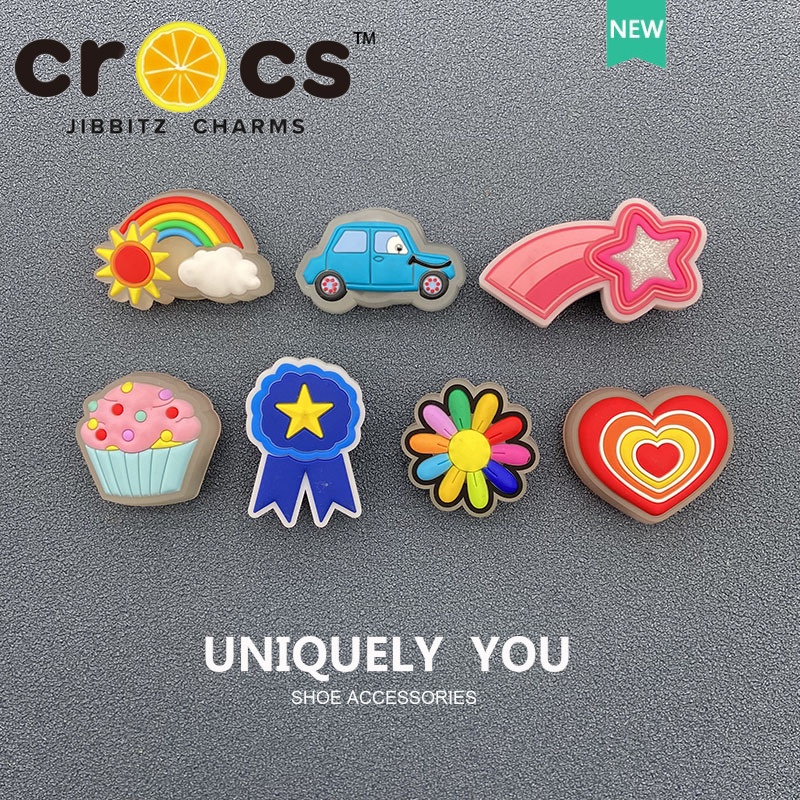 jibbitz cross charms LED button Shoes Flower Hole Accessories ...