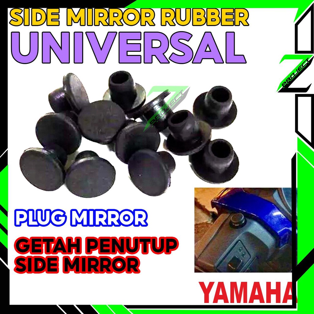 SIDE MIRROR RUBBER NUT UNIVERSAL PENUTUP GETAH Y15 Y15ZR/LC135 LC/RS150 ...