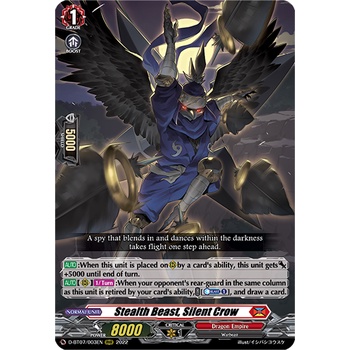 Cardfight Vanguard D-BT07/003EN Stealth Beast, Silent Crow Dragon Empire RRR (English) | Shopee ...