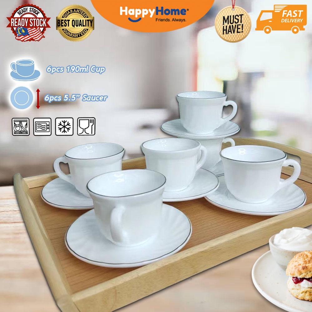 18913 12PCS CUP & SAUCERS GOLD LINING & 10 PCS TEA SET VINTAGE FLOWER ...
