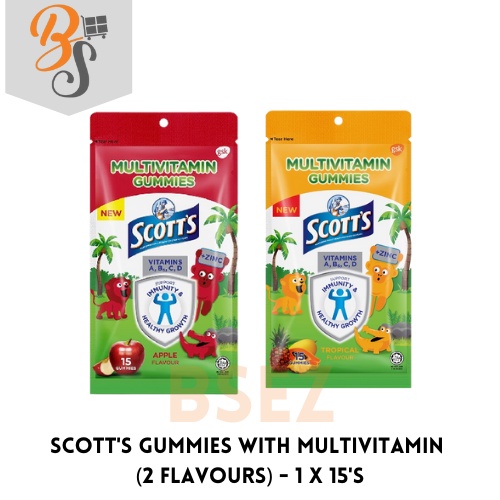Scott's Gummies with Multivitamin (2 Flavours) - 1 x 15's | Shopee Malaysia
