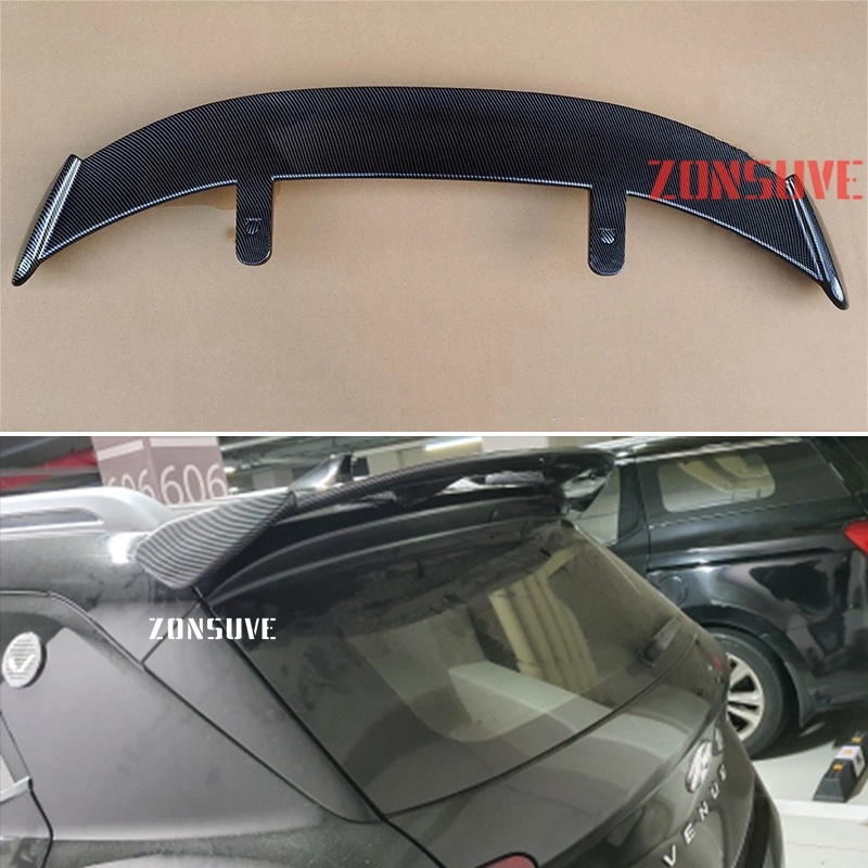 Use For 2019-2020 2021 2022 Hyundai Venue Spoiler Plastic Carbon Fiber ...