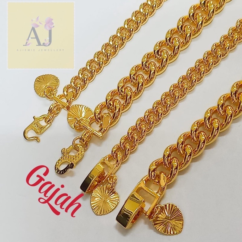 🔥COP916🔥HOT DESIGN🔥 GELANG TANGAN LIPAN & GAJAH DEWASA (SUASA) | Shopee ...