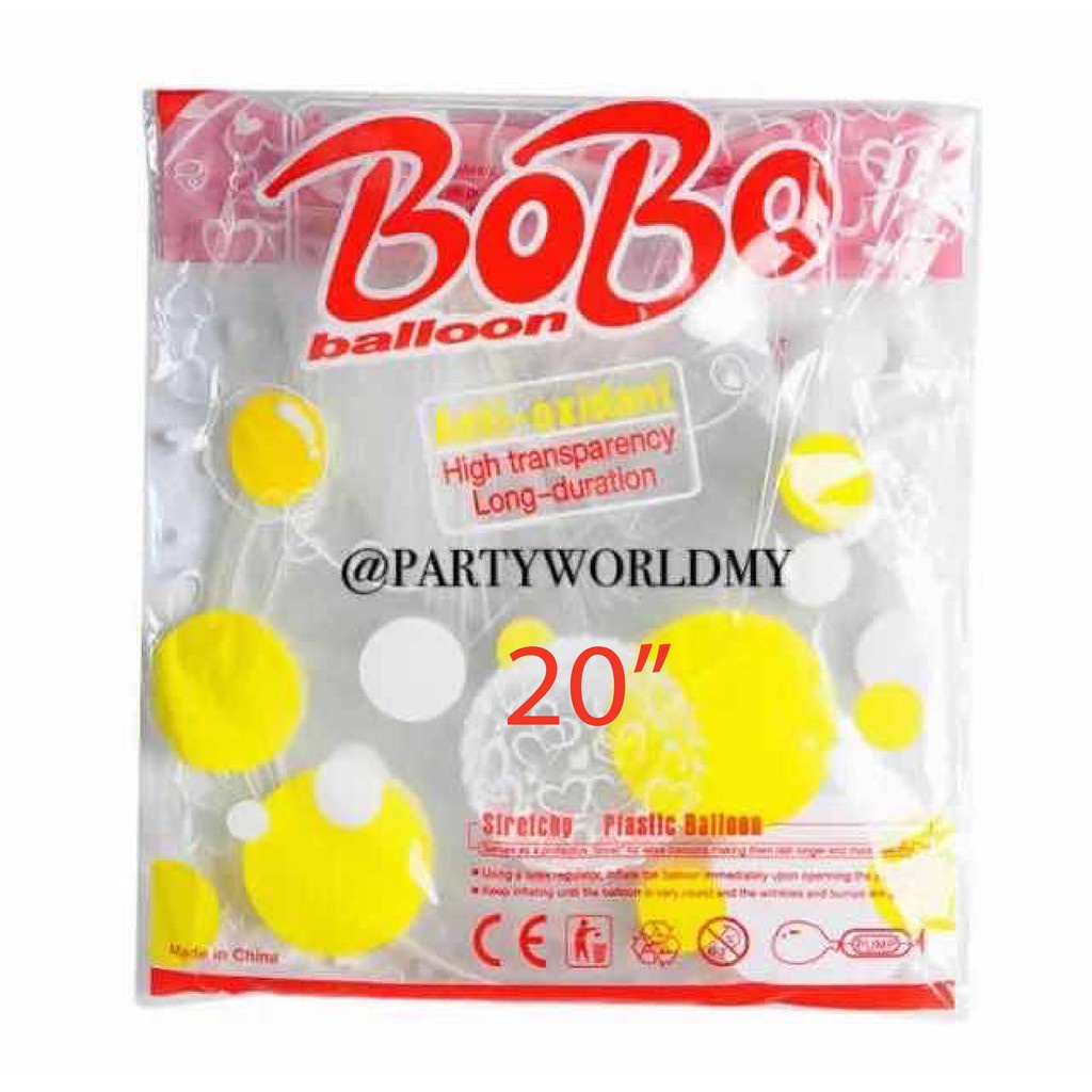 (50PCS) HIGH QUALITY Bobo BUBBLE Balloon for bonquet party anniversary ...
