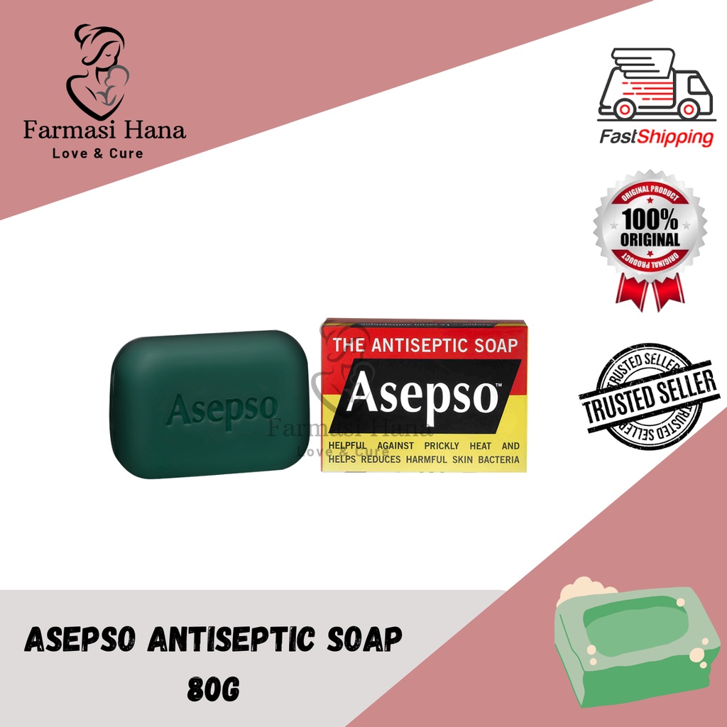 ASEPSO ANTISEPTIC SOAP 80G | Shopee Malaysia